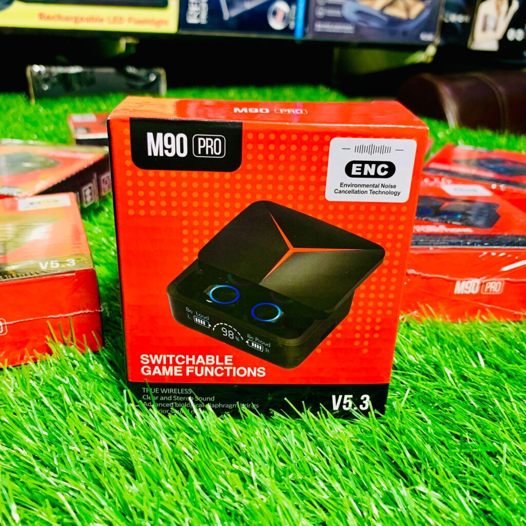 Original Wirless M90 Pro Earpods | Touch control Earphone Bluetooth 5.3 ANC – sespakistan